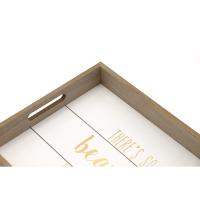 China Simple Style Wooden Lap Tray 35 X 25 X 4.5 Cm Paper Printing Technique for sale