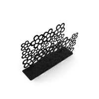 China Custom Black Metal Napkin Holder Restaurant Decorative Dinner Home Decor for sale