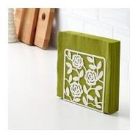 China Modern Metal Napkin Holder Tissue Box Covers Flower Pattern For Home Decor for sale