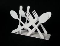 China Portable Metal Napkin Holder 13.5 X 4 X 9.5 Cm Powder Coated Technique for sale