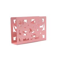 China Pink Wedding Napkin Holders 15 X 4 X 10 Cm , Stand Up Napkin Holder Stand Rack for sale