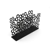 China Rectangular Dinner Napkin Holder Simple Style OEM / ODM With Flower Pattern for sale