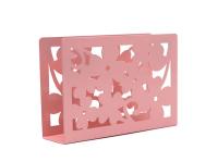 China Eco Friendly Black Metal Napkin Holder Creative Design For Coffee Shops / Office for sale