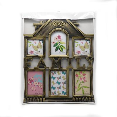 China Eco Friendly Family Picture Frame Collage , Large Gold Picture Frames for sale