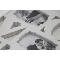 China Hot Sale White Love Square Gallery Wall Picture Frames 29.5 X 28.5 X 2 Cm ODM / OEM Service for sale