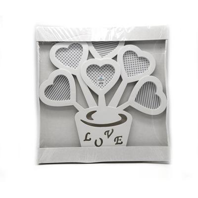 China Creative Multi Photo Picture Frames 43.5 X 41 X 1.8 Cm , Love Picture Frames for sale