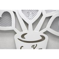 China Creative Multi Photo Picture Frames 43.5 X 41 X 1.8 Cm , Love Picture Frames for sale