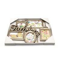 China Custom Design Gallery Wall Picture Frames Gold Color 46 X 39 X 2 Cm Size for sale