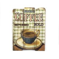 China Wedding / Restaurant Wooden Plaque Signs UV Painting Technique Long Life Span for sale