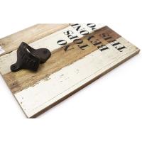 China Wooden Wall Hanging Bottle Opener 18 X 23 X 0.9 Cm For Restaurant / Kitchen for sale