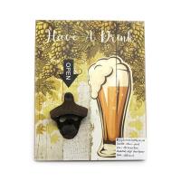 China Retro Wall Hanging Bottle Opener , Beer Craft Wall Hung Bottle Opener for sale