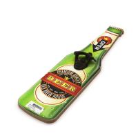 China Custom Shape Wall Hanging Bottle Opener 40 X 10 X 0.9 Cm For Beer Cap for sale