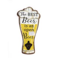 China Vintage Style Wooden Wall Hanging Bottle Opener , Wall Beer Bottle Opener for sale