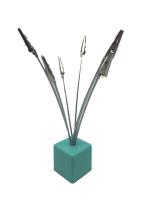China Single And Multiple Memo Clips Photo Holders Electroplating Technique for sale