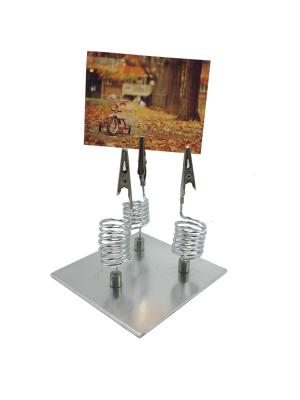 China Unique Styles Memo Clips Photo Holders 8x8x8 Cm With Name Card Stand for sale
