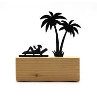 China Creative Design Memo Clips Photo Holders Wooden Base Place Desk Wood Craft for sale