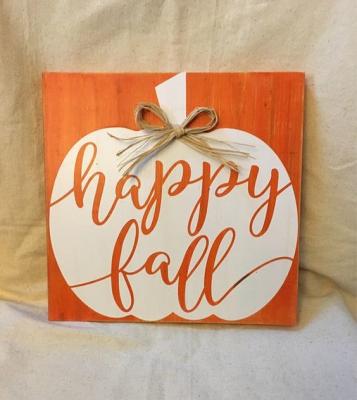 China Thanksgiving Day Wooden Plaque Signs , Pattern Wall Decor Signs With Sayings for sale