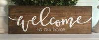China Dust Proof Wooden Wall Plaques , Personalized Wood Welcome Signs For Home for sale