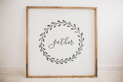 China Home Decoration Wall Sign Sayings , Hanging Personalized Wood Family Signs for sale