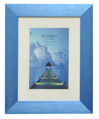 China Home Decoration Custom Retro Picture Frame MDF Backbaord Black / Blue Color for sale
