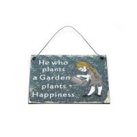 China Vintage Style Decorative Metal Plaque Signs 15 X 12 X 0.1 Cm ISO Approved for sale