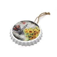 China Wall Mounted Bottle Cap Metal Plaque Signs Beer Sign Retro Art Plaque for sale