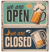 China Eco Friendly Square Custom Made Metal Signs 30x40 CM / 40x20 CM / 40x40 CM for sale