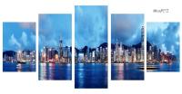 China Hotel / Restaurant Canvas Prints Wall Art , 5 Piece Canvas Wall Art CV0016 for sale