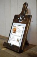 China Cookbook Stand , Tablet Stand, Ipad Holder ,  Farmhouse Kitchen Decor , Housewarming Gift , Wedding for sale