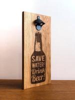 China Durable Wall Hanging Bottle Opener Craft Beer 20 X 40 Cm Easy Operating for sale