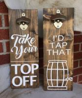 China Durable Wall Hanging Bottle Opener Craft Beer 20 X 40 Cm Easy Operating for sale