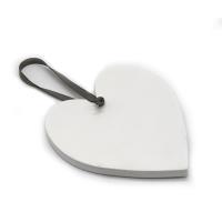 China White Love Shape Wooden Wall Plaques , Small Wooden Plaques With Sayings for sale