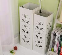 China Custom Color Metal Umbrella Stand Square Umbrella Basket 55 X 18 X 18 CM for sale
