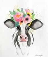 China Home Decor Cattle Pattern Bedroom Wall Art Canvas 30x40 Cm ISO Approved for sale