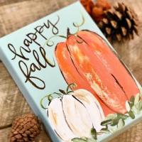 China Decoration Canvas Prints Wall Art Thanksgiving Pumpkin Pattern ODM / OEM for sale