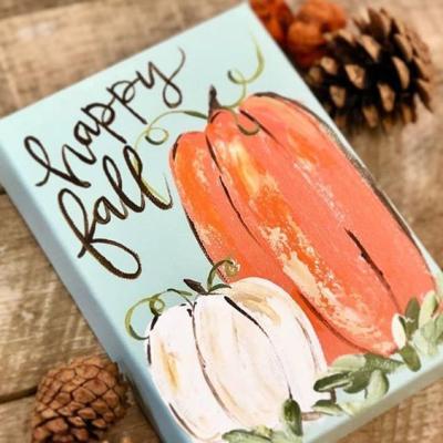 China Decoration Canvas Prints Wall Art Thanksgiving Pumpkin Pattern ODM / OEM for sale
