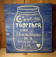 China Wedding / Restaurant Wooden Plaque Signs UV Painting Technique Long Life Span for sale