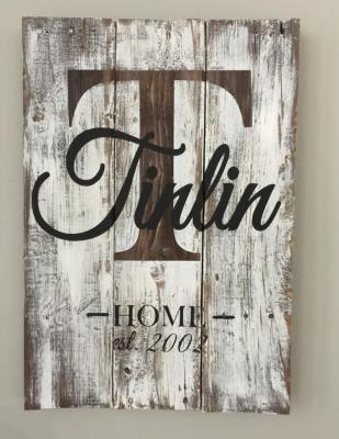 China Home Decorative Wooden Wall Plaques , Wall Sign Sayings 30 X 40 Cm Size for sale