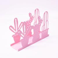 China Tabletop Cactus Design Metal Napkin Holder Standard Size For Restaurant / Hotel for sale