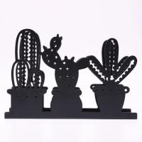 China Tabletop Cactus Design Metal Napkin Holder Standard Size For Restaurant / Hotel for sale