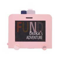 China Rectangular Decorative Wooden Picture Frames Coins Safe Wooden Cash Box for sale