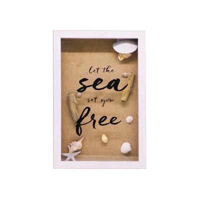 China Simple Style Personalized Wall Plaque Wall Plaque Decorative Sign Sea Beach Design for sale