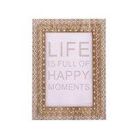China Wooden Craft Desktop Rectangle Photo Frame Customized Size For Office / Hotel for sale