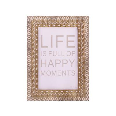 China Wooden Craft Desktop Rectangle Photo Frame Customized Size For Office / Hotel for sale