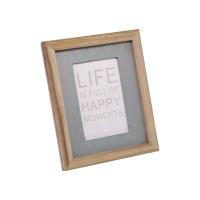 China Simple Rectangular Desktop Photo Frame With Glass Front 4x6 Inches As Gift for sale