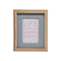 China Simple Rectangular Desktop Photo Frame With Glass Front 4x6 Inches As Gift for sale