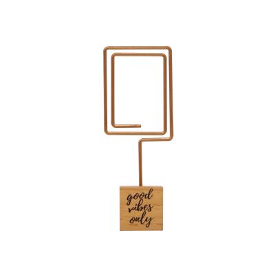 China Creative Memo Clips Photo Holders Note Paper Clip Holder For Coffee Shops for sale