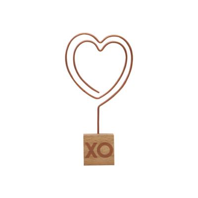China Love Shape Memo Clips Photo Holders Office Desktop Clips For Photos Eco - Friendly for sale