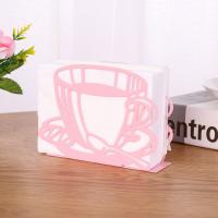 China Coffee Cup Shape Metal Napkin Holder Modern Decorative Storage Rust Resistant for sale