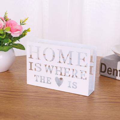 China Dinner Restaurant Metal Tissue Holder Eco - Friendly for sale